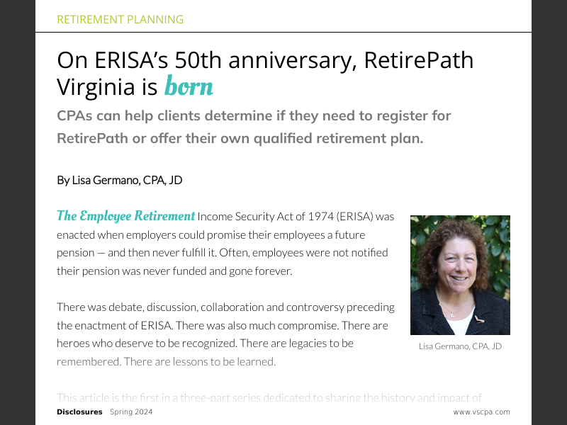 Disclosures Spring 2024Disclosures Spring 2024 | Retirement Planning